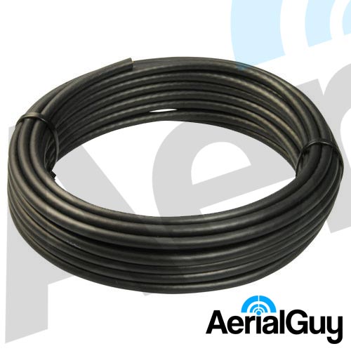10m Black RG6 Coaxial Cable - AerialGuy Aerial Supply Shop